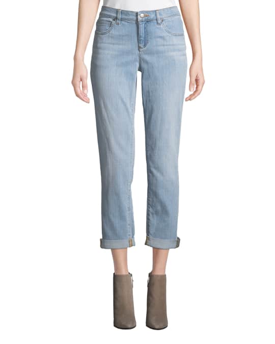 Eileen Fisher Organic Cotton Stretch Denim Boyfriend Jeans | Neiman Marcus