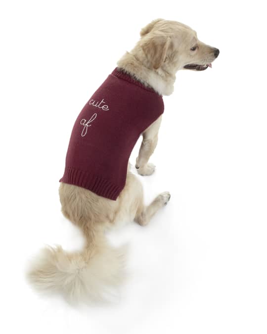 Maxbone "Cute AF" Dog Sweater | Neiman Marcus