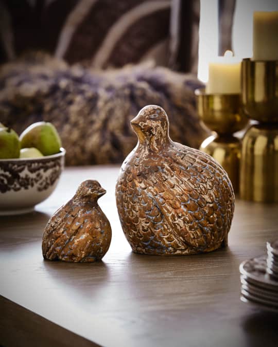 Wooden Quails, Set of 2 | Neiman Marcus