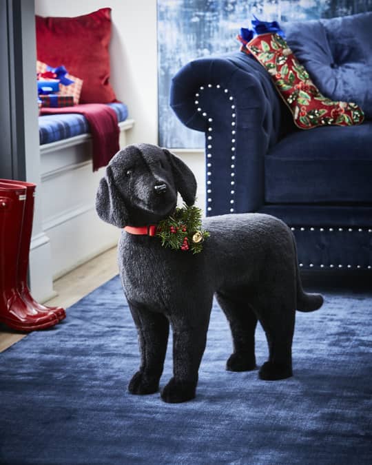 Ditz Designs By The Hen House Black Lab Footrest | Neiman Marcus