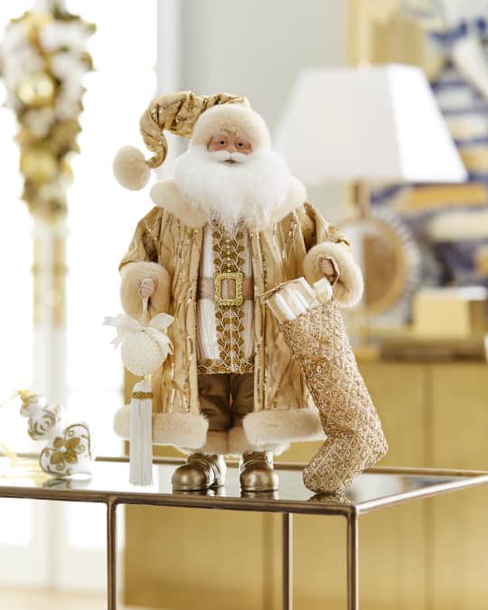 Gold Tabletop Santa | Neiman Marcus