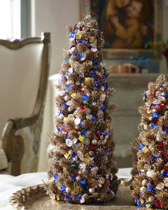 Salzburg Creations 18" Gemstone Glamour Tree | Neiman Marcus