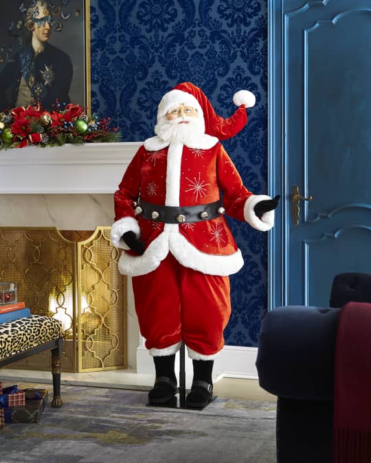 Katherine's Collection Life-Size Mistletoe Santa | Neiman Marcus
