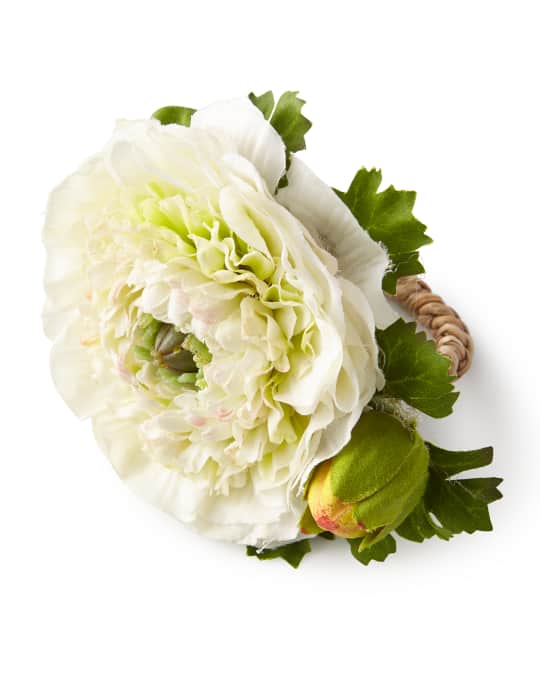 Deborah Rhodes Ranunculus Napkin Ring | Neiman Marcus
