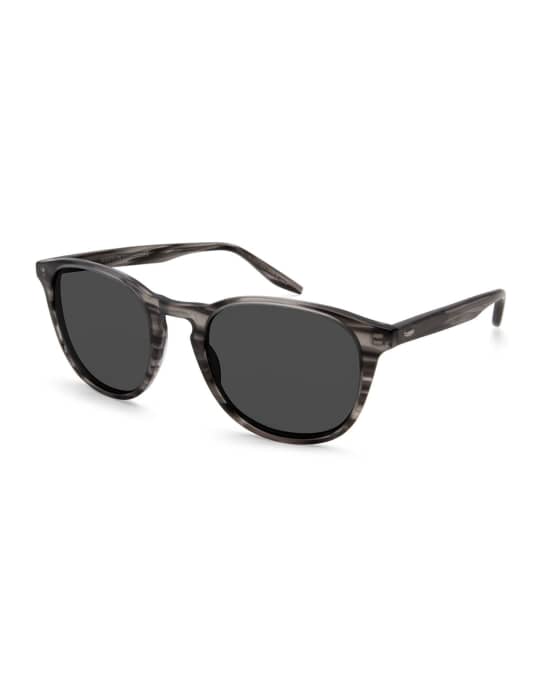 Barton Perreira Plimsoul Two-Tone Round Sunglasses | Neiman Marcus