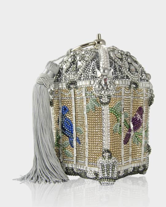 Judith Leiber Couture Crystal-Embellished Birdcage Clutch Bag | Neiman ...