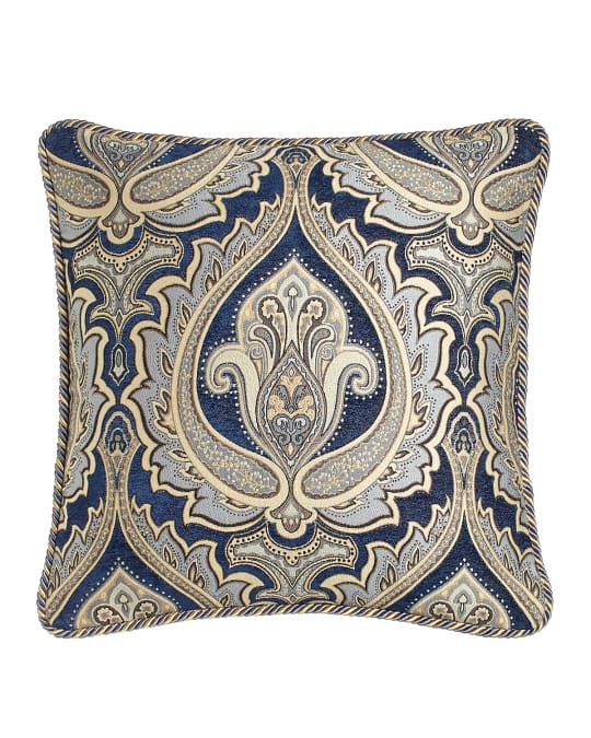 Austin Horn Collection Concord 20"Sq. Reversible Pillow with Cord Trim ...
