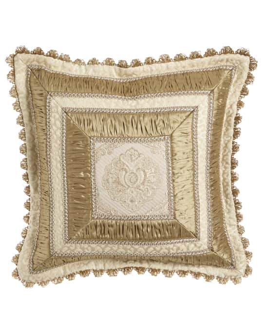 Sweet Dreams Kensington Garden Mitered Pillow, 20"Sq. | Neiman Marcus