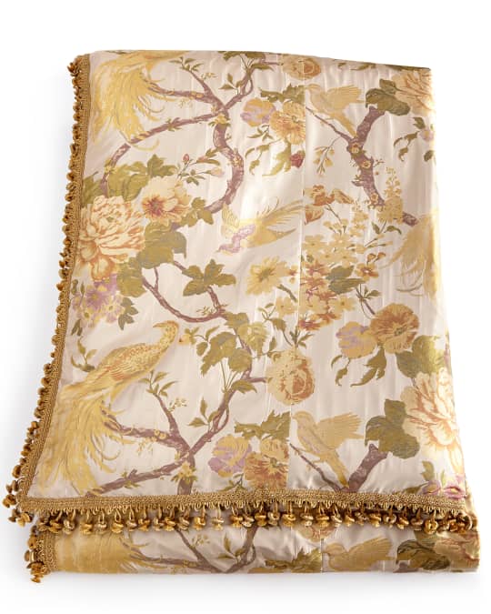 Sweet Dreams King Pheasant Duvet Cover with Onion Trim | Neiman Marcus