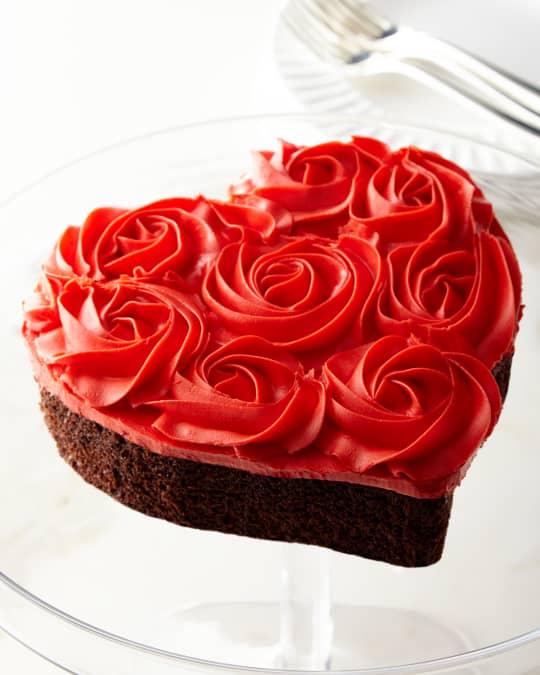 Red Rose Heart-Shaped Cake | Neiman Marcus