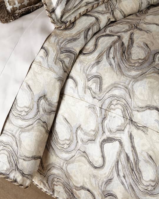 Dian Austin Couture Home King Driftwood Duvet Cover | Neiman Marcus