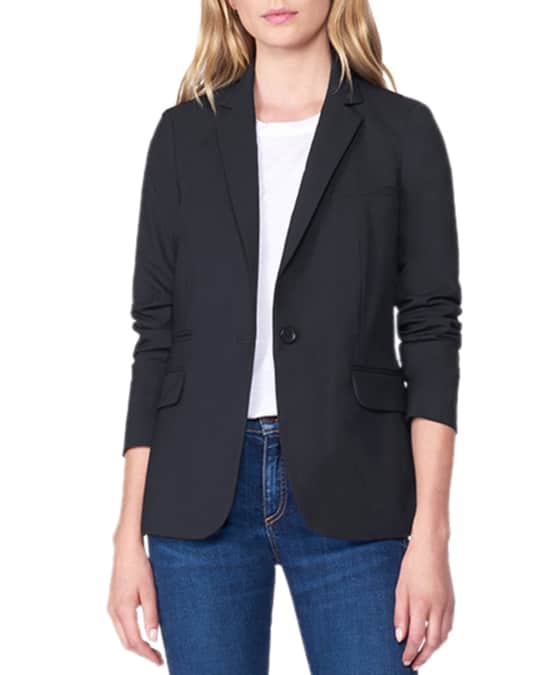 Veronica Beard Classic Jacket with Camo Dickey | Neiman Marcus