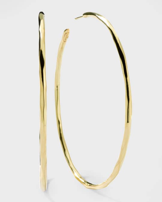 Ippolita Extra Large Squiggle Hoop Earrings in 18K Gold | Neiman Marcus