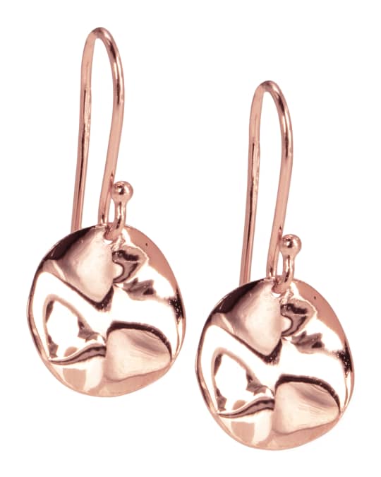 Ippolita Mini Rose Wavy Disc Earrings | Neiman Marcus