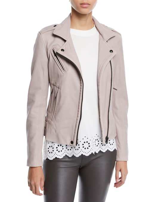 Iro Han Leather Motor Jacket | Neiman Marcus