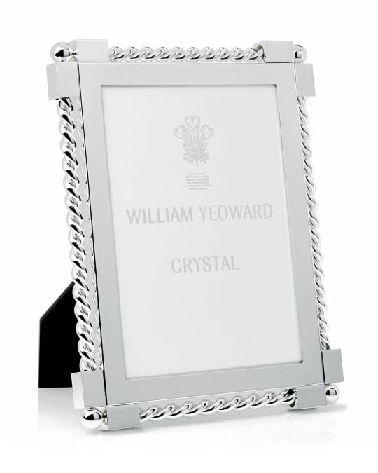 William Yeoward Crystal Silver Twist Picture Frame, 5" x 7" | Neiman Marcus