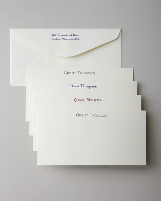 25 Oversized Correspondence Cards, Personalized Envelopes | Neiman Marcus