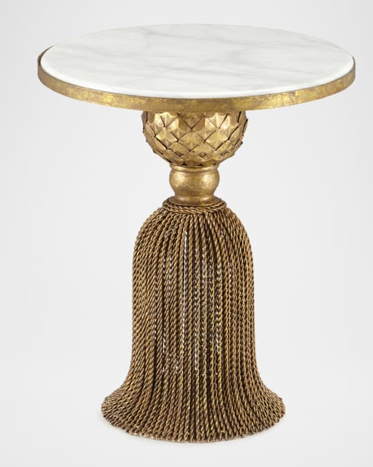 Kay Marble Tassel Table | Neiman Marcus