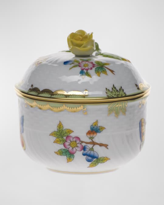 Herend Queen Victoria Rose Sugar Bowl | Neiman Marcus