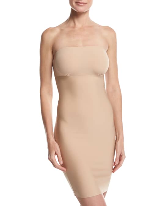Commando Two-Faced Tech Strapless Control Shapewear Slip | Neiman Marcus