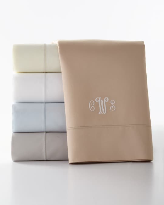 Sferra Marcus Twin Solid Sheet Set | Neiman Marcus