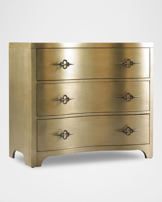 Hooker Furniture Sanctuary Three-Drawer Gold Chest | Neiman Marcus