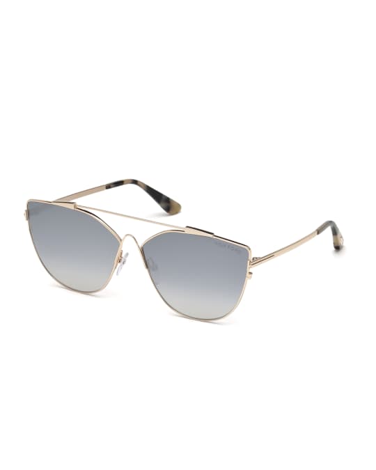 TOM FORD Jacquelyn Metal Aviator Sunglasses | Neiman Marcus