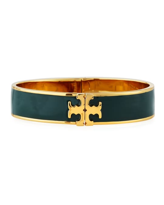 Tory Burch Enamel Logo Bangle Bracelet | Neiman Marcus