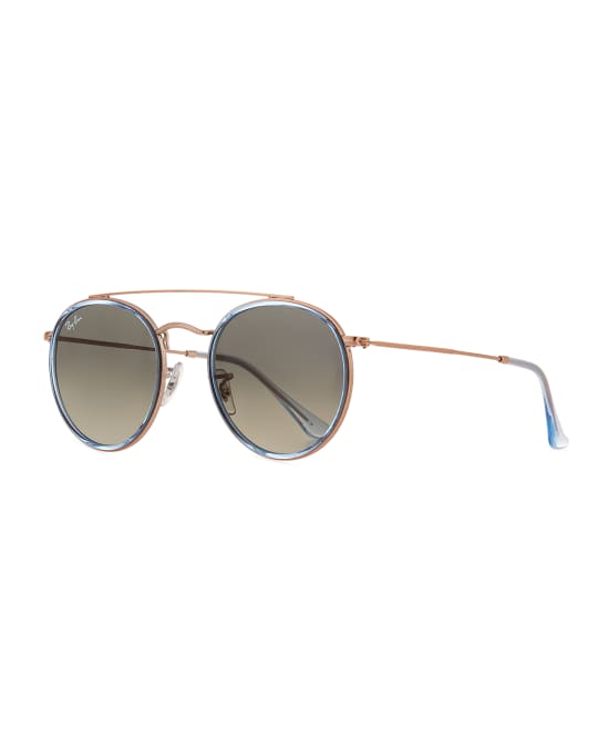 Ray-Ban RB3647 Round Metal Sunglasses | Neiman Marcus