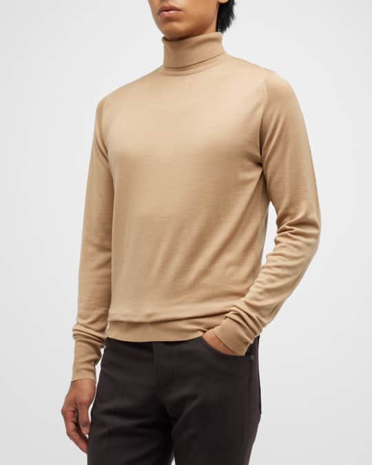 John Smedley Men's Richards Wool Turtleneck Sweater | Neiman Marcus