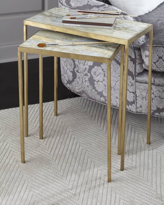 Austin Allen James by John-Richard Lustrous Sky Nesting Tables | Neiman ...