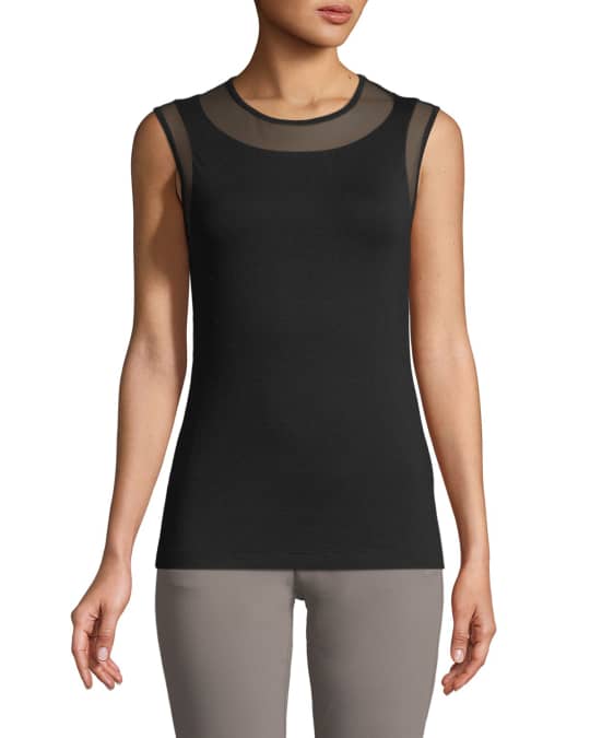 Anatomie Flo-Mesh V-Back Tank | Neiman Marcus