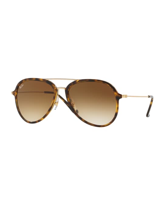 Ray-Ban Gradient Aviator Metal Sunglasses | Neiman Marcus