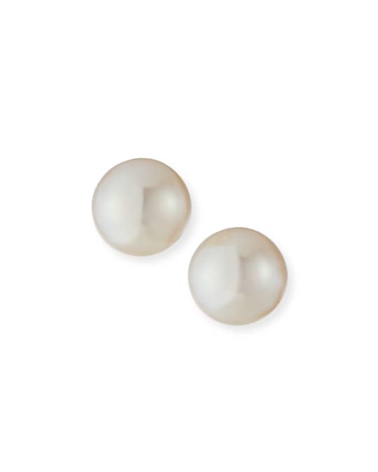 Assael Akoya Akoya Cultured 10.5mm 18k White Gold Pearl Stud Earrings ...