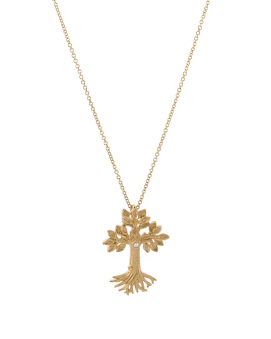 Michael Aram Armenian Tree of Life Cross Pendant Necklace in 18K Yellow ...