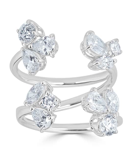 ZYDO 18k Luminal Diamond Wrapped Ring | Neiman Marcus