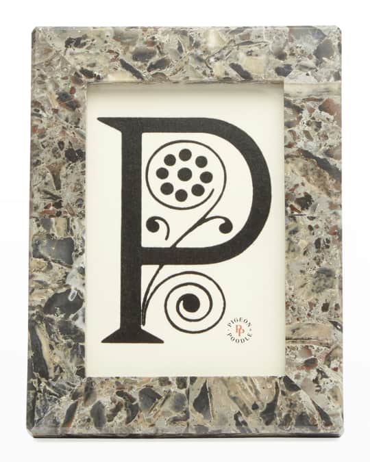 Pigeon and Poodle Corsica Mixed Marble Frame, 4x6 | Neiman Marcus