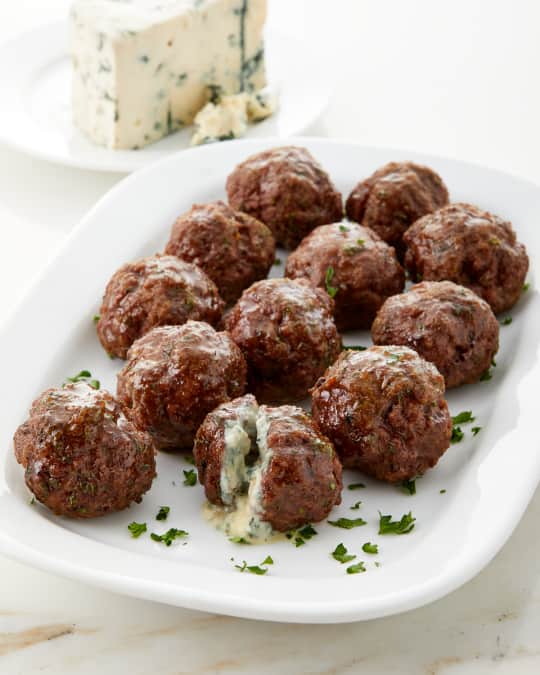 Culinaire Blue Cheese Stuffed Meatballs, Set of 12 | Neiman Marcus