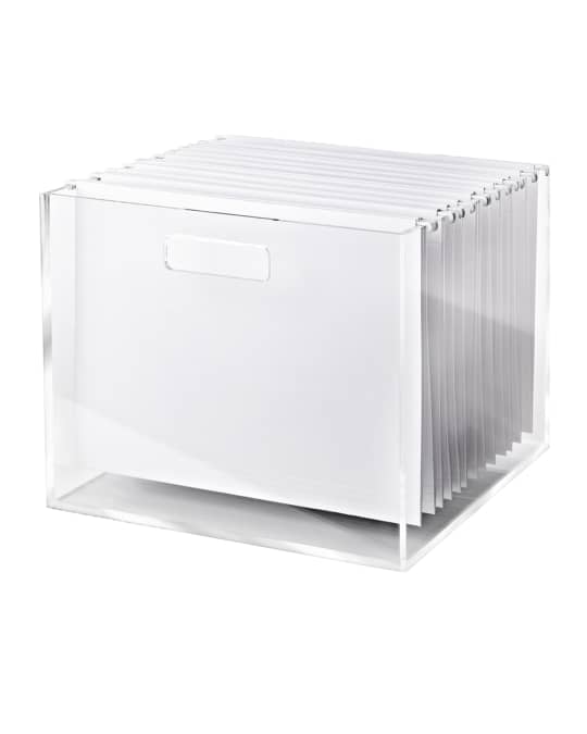 russell+hazel Acrylic File Box | Neiman Marcus