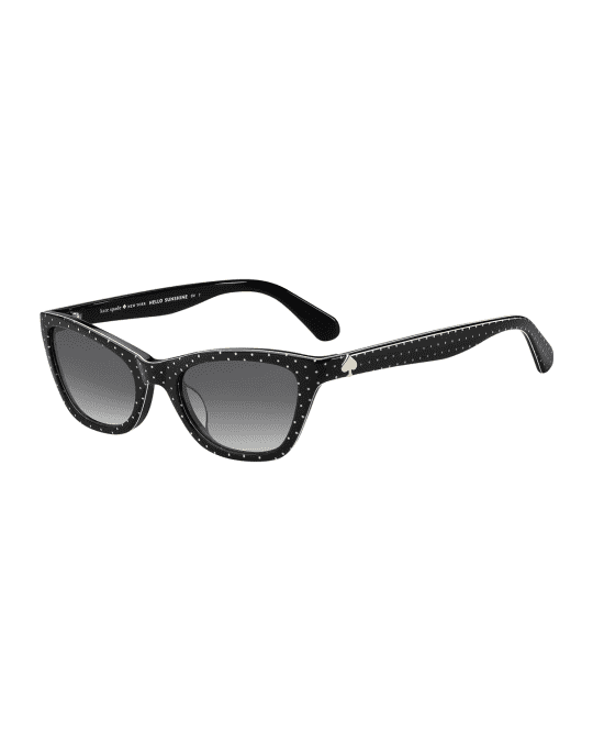 kate spade new york johnetas polka-dot cat-eye sunglasses | Neiman Marcus