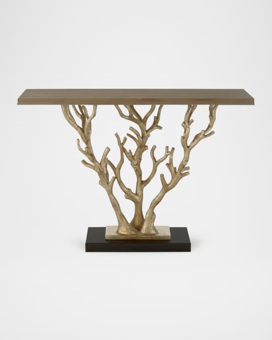 Ambella Woodland Ornate Console Table | Neiman Marcus
