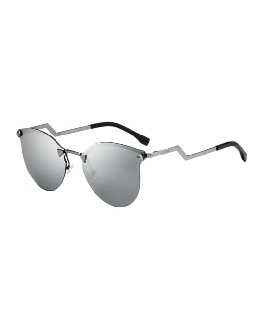 Fendi Rimless Sunglasses with Stepped Arms | Neiman Marcus