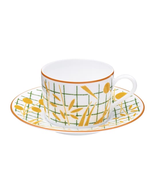 Hermes A Walk in the Garden Teacup & Saucer | Neiman Marcus