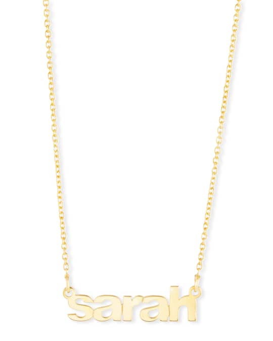 Sarah Chloe Ava Block Letter Lowercase Name Pendant Necklace | Neiman ...