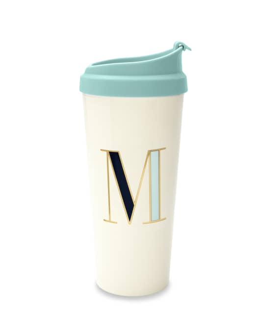 kate spade new york thermal "m" initial travel mug | Neiman Marcus