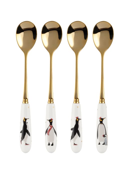 Spode Christmas Penguin Teaspoons, Set of 4 | Neiman Marcus