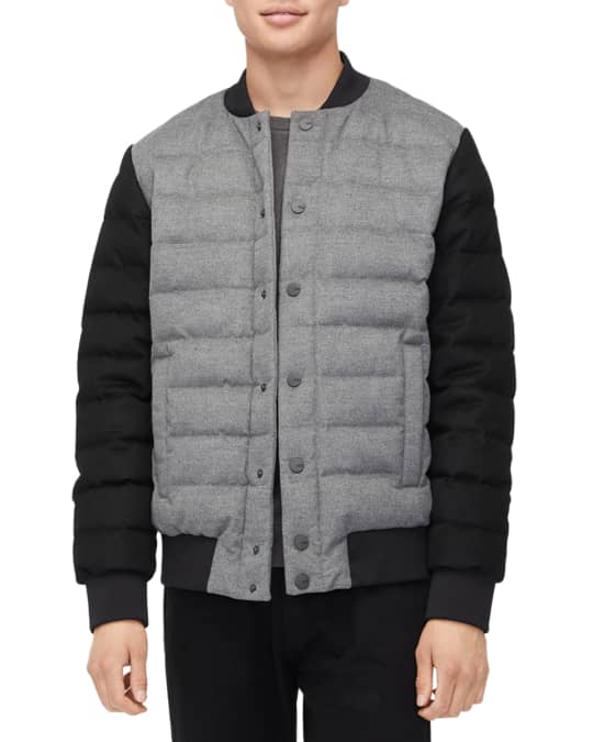 UGG Men's Gavin Wool Hooded Bomber Jacket | Neiman Marcus