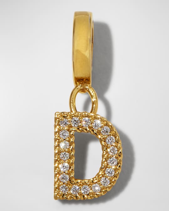 Roberto Coin 18k Gold & Diamond Letter D Charm | Neiman Marcus