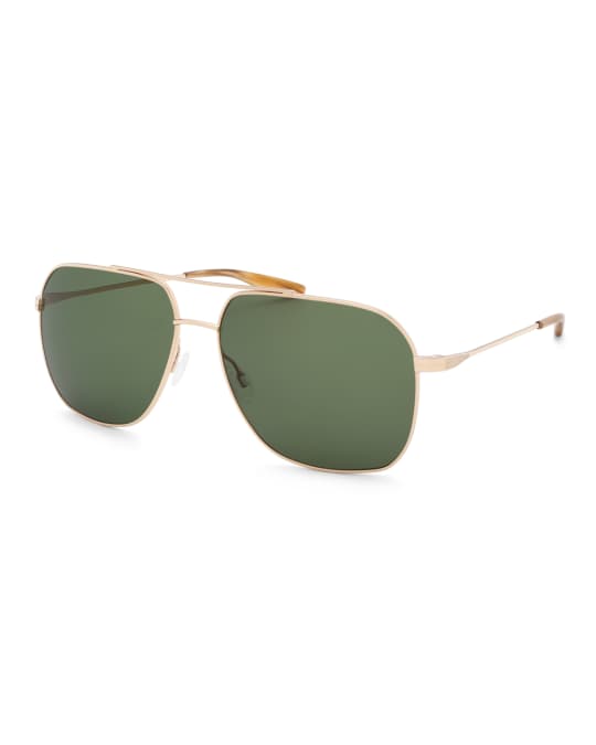 Barton Perreira Men's Aeronaut Aviator Sunglasses | Neiman Marcus