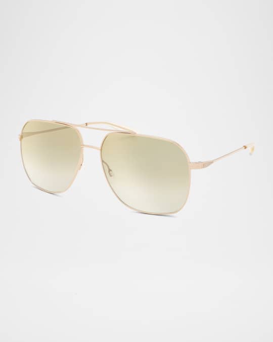Barton Perreira Men's Aeronaut Aviator Sunglasses | Neiman Marcus